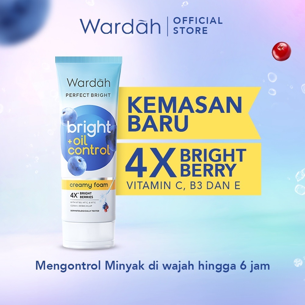 Jual Wardah Perfect Bright Creamy Foam Brightening+Oil Control | Sabun ...