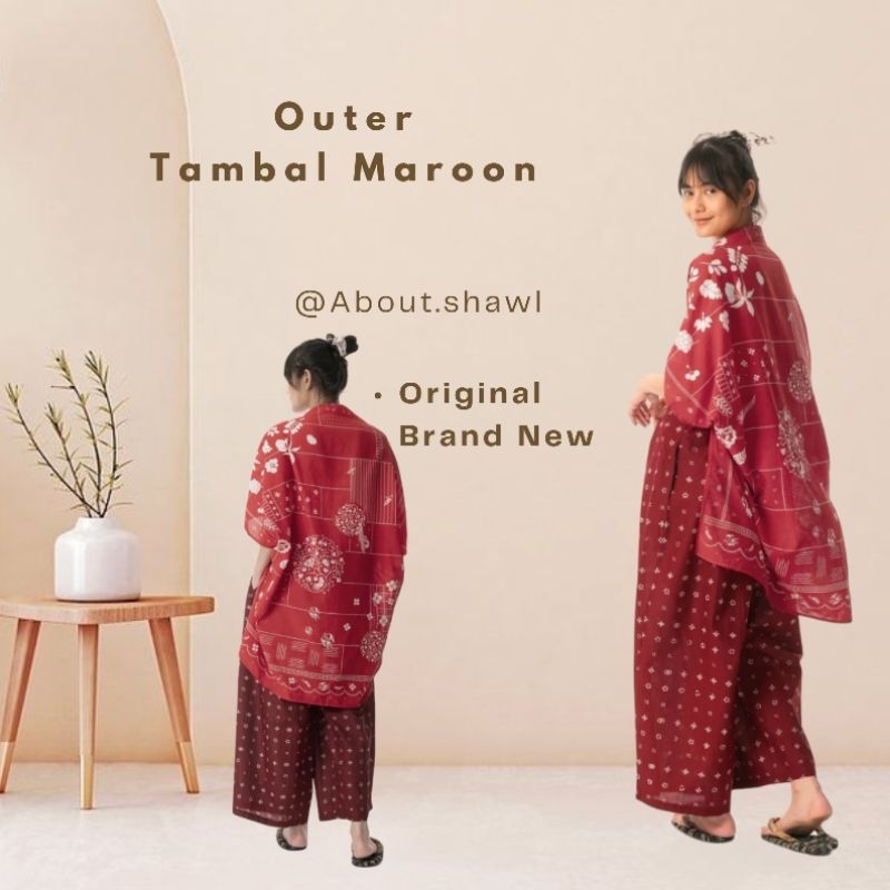 Jual Outer Tambal Maroon Sejauh Mata Memandang | Shopee Indonesia