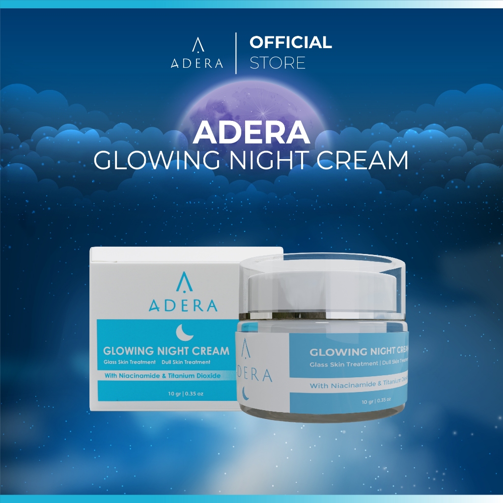 Jual PAKET BUNDLING Adera Krim Malam Wajah Glowing Putih Bersih Bebas Jerawat Kusam Flek Bintik ...
