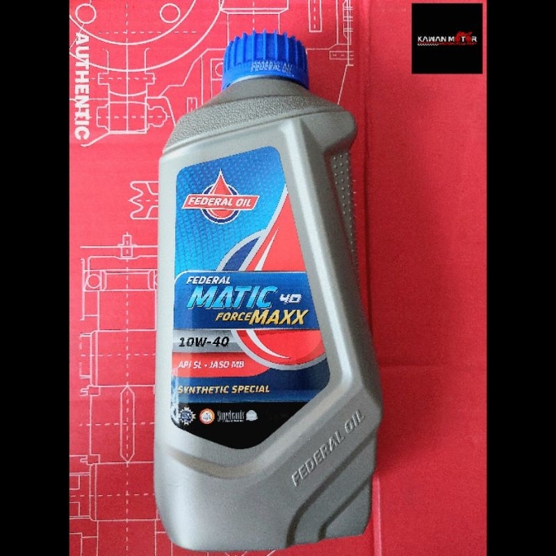 Jual Oli Motor Matic FEDERAL ForceMAXX 40 10W-40 1 Liter Original ...