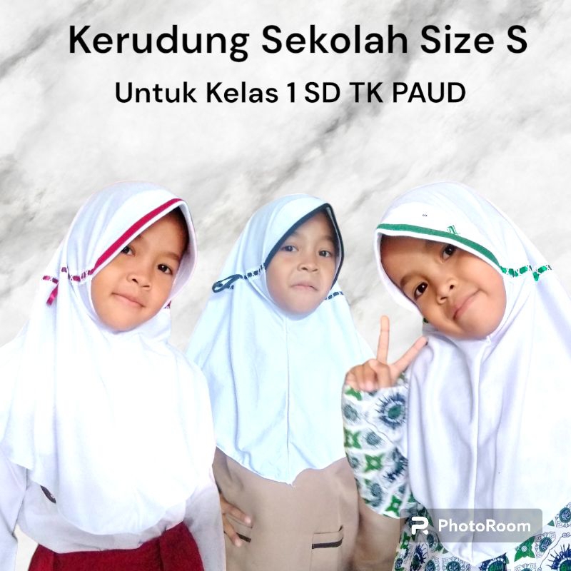 Jual KERUDUNG JILBAB HIJAB ANAK CANTIK TK PAUD KELAS 1 SD JILBAB LIST ...