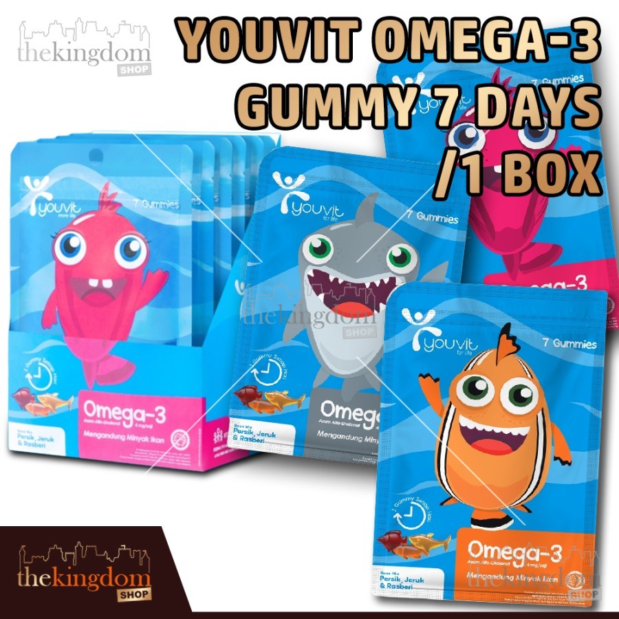 Jual Youvit Omega-3 Gummy Kids 7 Days Box Isi 6 Sachet Suplemen Vitamin Anak Multivitamin Ikan ...