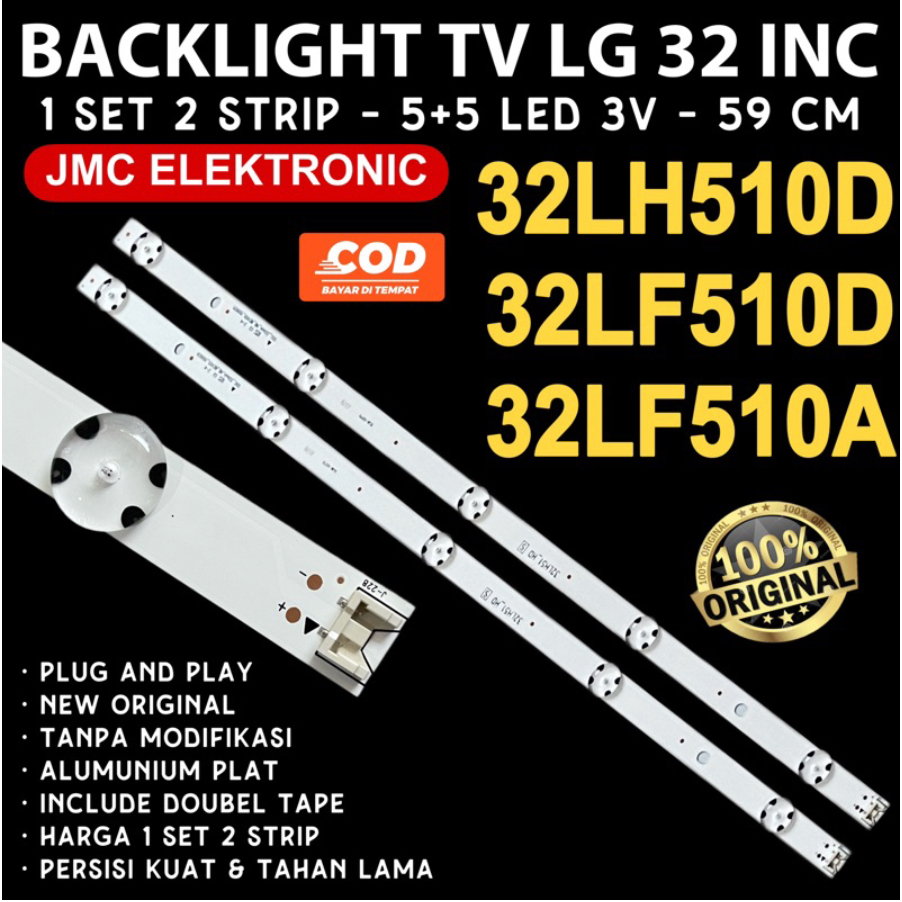 Jual BACKLIGHT TV LED LG 32 INCH 32LH510 32LF510 32LH510D 32LF510D 32LF510A LAMPU BL 5 KANCING 3 ...