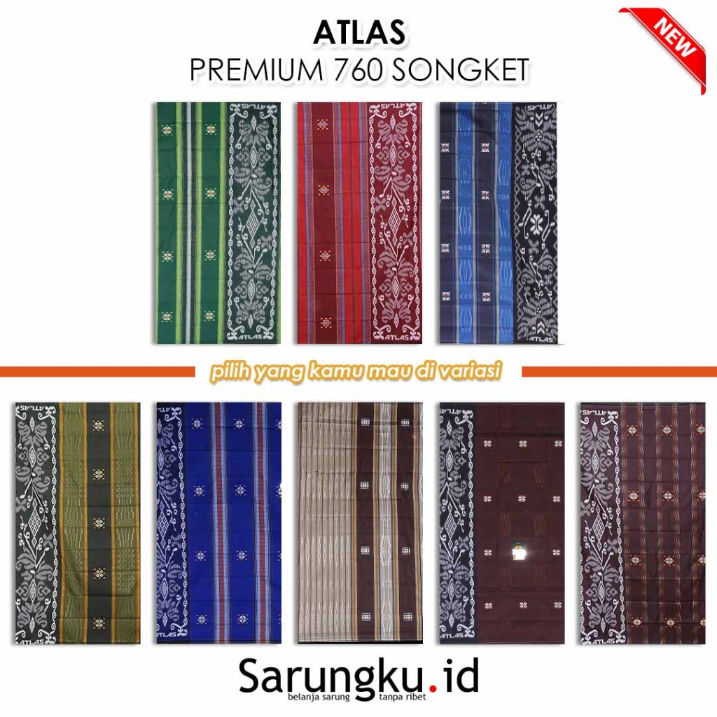 Jual SARUNG ATLAS PREMIUM 760 SONGKET | Shopee Indonesia