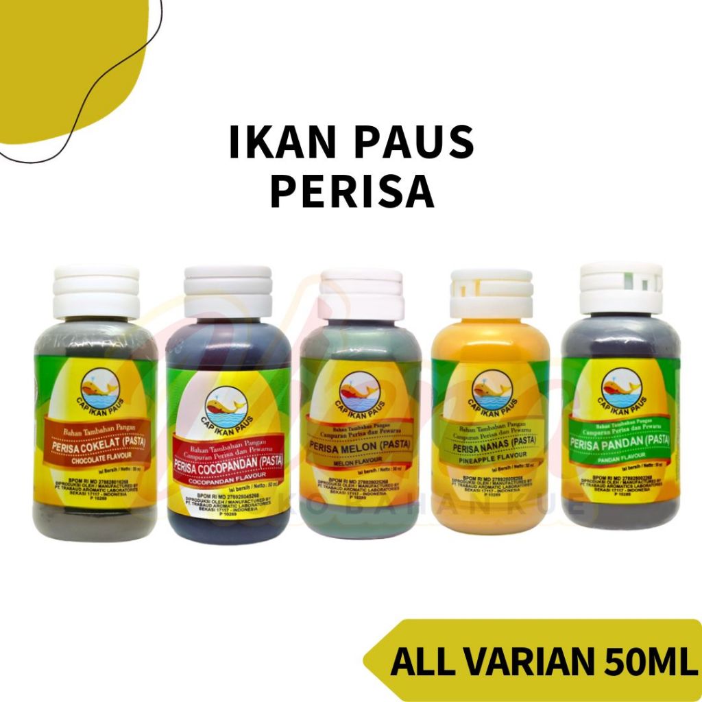 Jual Ikan Paus Perisa / Pasta / Pewarna Makanan 50ml / Cap Ikan Paus ...