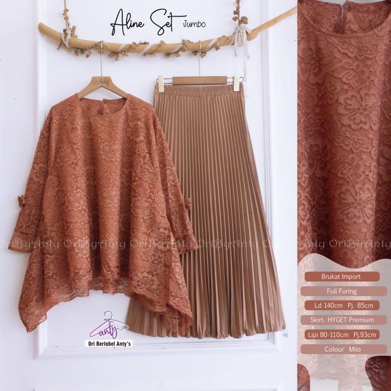 Jual SETELAN KEBAYA SUPER JUMBO OVERSIZE LD 140 CM ONE SET BRUKAT ...