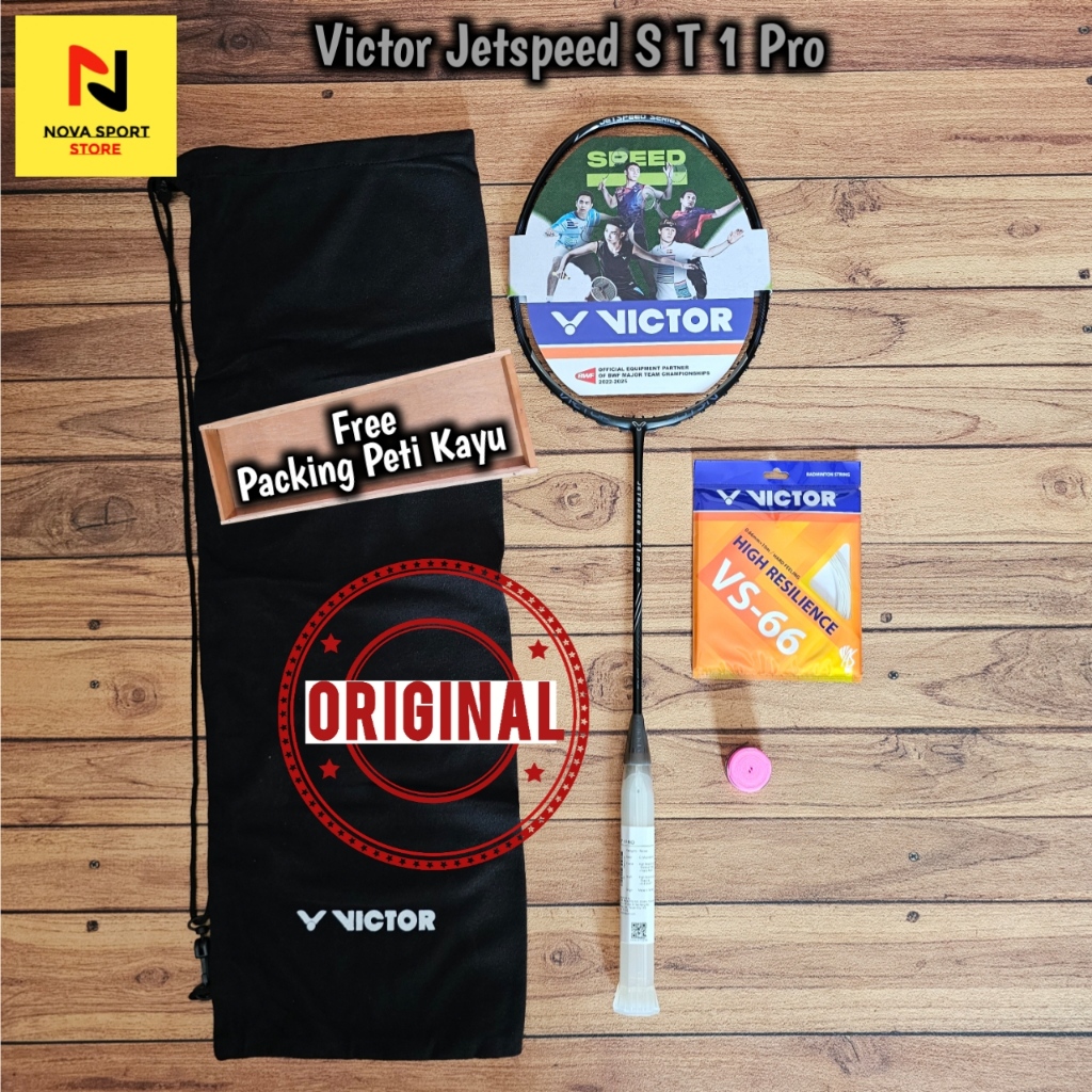 Jual Raket Badminton Victor Jetspeed S T1 Pro | Shopee Indonesia