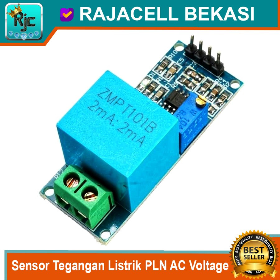 Jual ZMPT101B Sensor Tegangan Listrik PLN 220V 250V AC Voltage Sensor ...