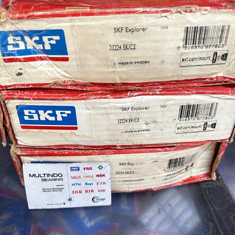 Jual Bearing SPHERICAL 22224 EK C3 SKF ORIGINAL | Shopee Indonesia