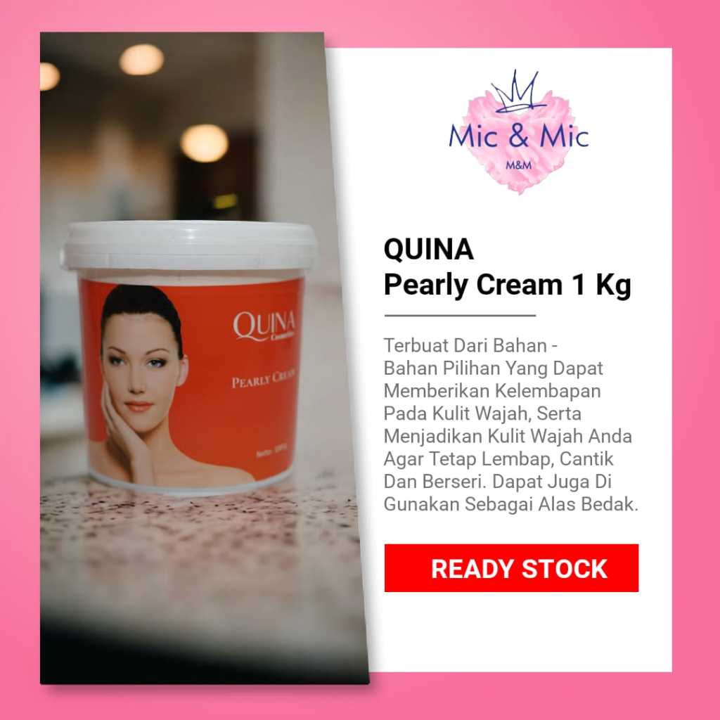 Jual Quina Pearl Cream 1 Kg | Rumah Kosmetik Grosir | Shopee Indonesia