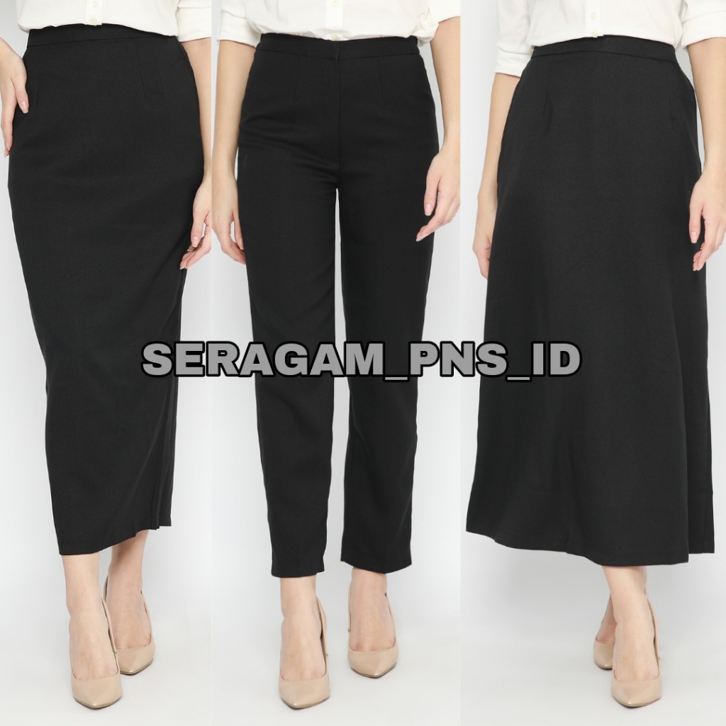Jual Rok Kantor Wanita / Celana Panjang Wanita / Bawahan Hitam Kantor ...