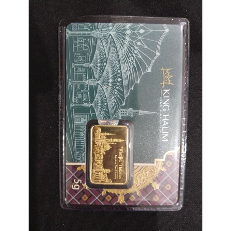 Jual LOGAM MULIA 9999 KING HALIM MASJID NABAWI GOLD 5 GR | Shopee Indonesia
