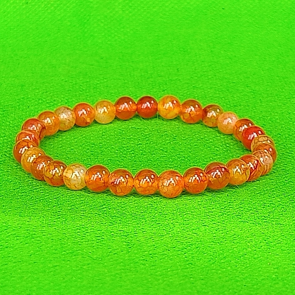 Jual Gelang Batu Giok Cina Asli 6mm Pecah Seribu Orange - VeE Bracelet ...