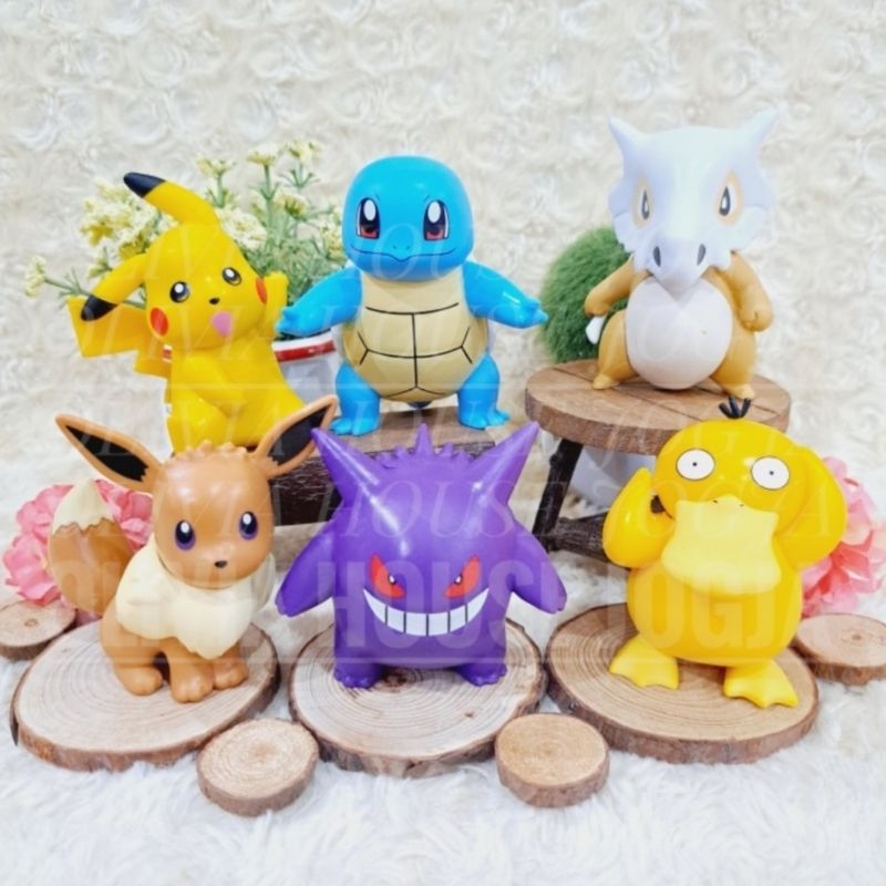 Jual Action Figure Pokemon Set Mix Cake Topper Figurin Pikachu Snorlax ...