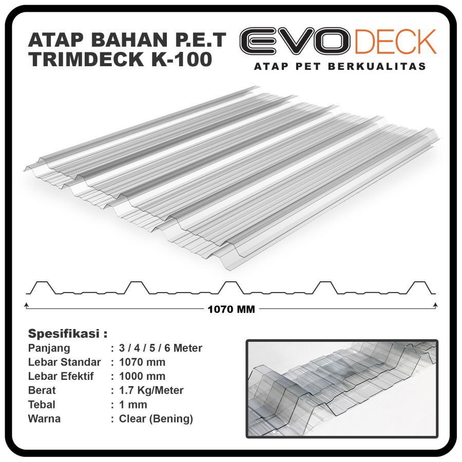 Jual Atap Polycarbonate Trimdek Spandek Transparan | Shopee Indonesia