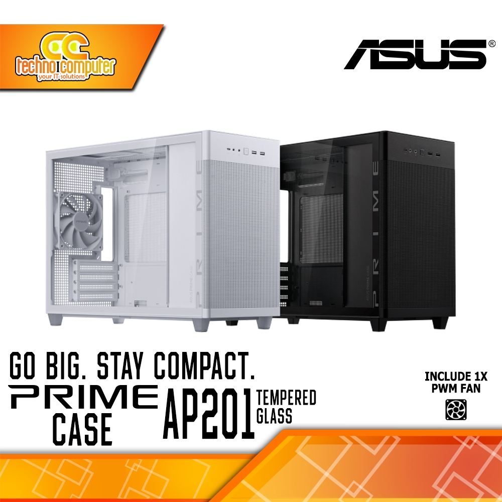Jual CASING ASUS PRIME AP201 TG - Small Tower mATX Tempered Glass Case ...