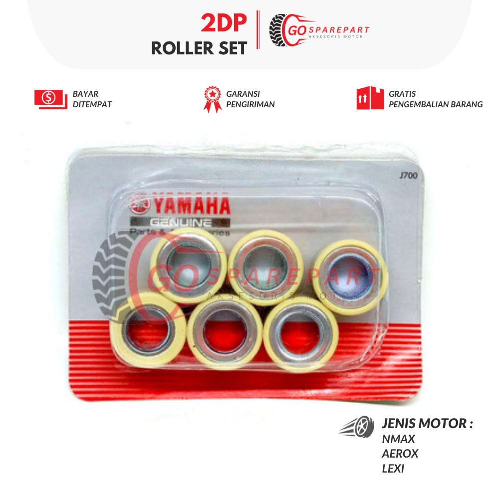 Jual (YAMAHA) ROLLER SET 2DP NMAX / AEROX / LEXI / ROLLER SET WEIGHT ...