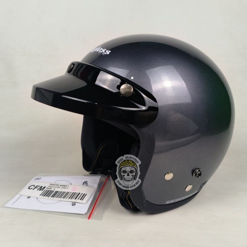 Jual HELM CARGLOSS ORIGINAL CFM ANCHORE GREY/ ABU METALIC | Shopee ...