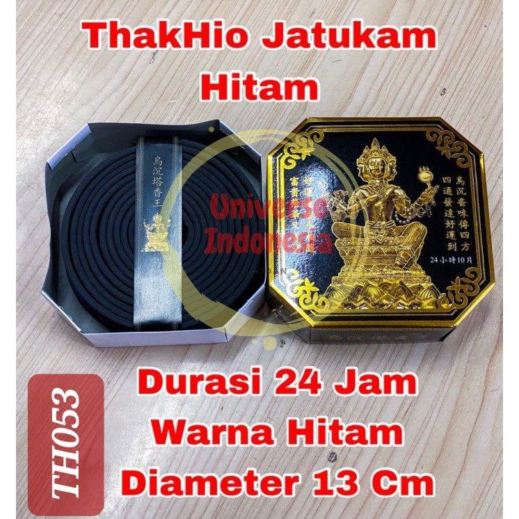 Jual THAKHIO THAK HIO DUPA LINGKAR JATUKAM HITAM 24 JAM | Shopee Indonesia