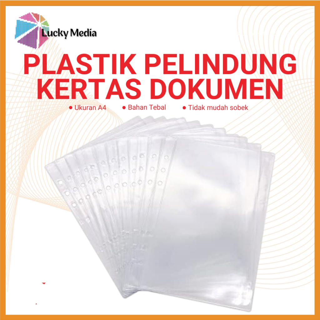 Jual Sheet Protector A4 Cover Plastik Mika Tebal Pelindung Kertas ...