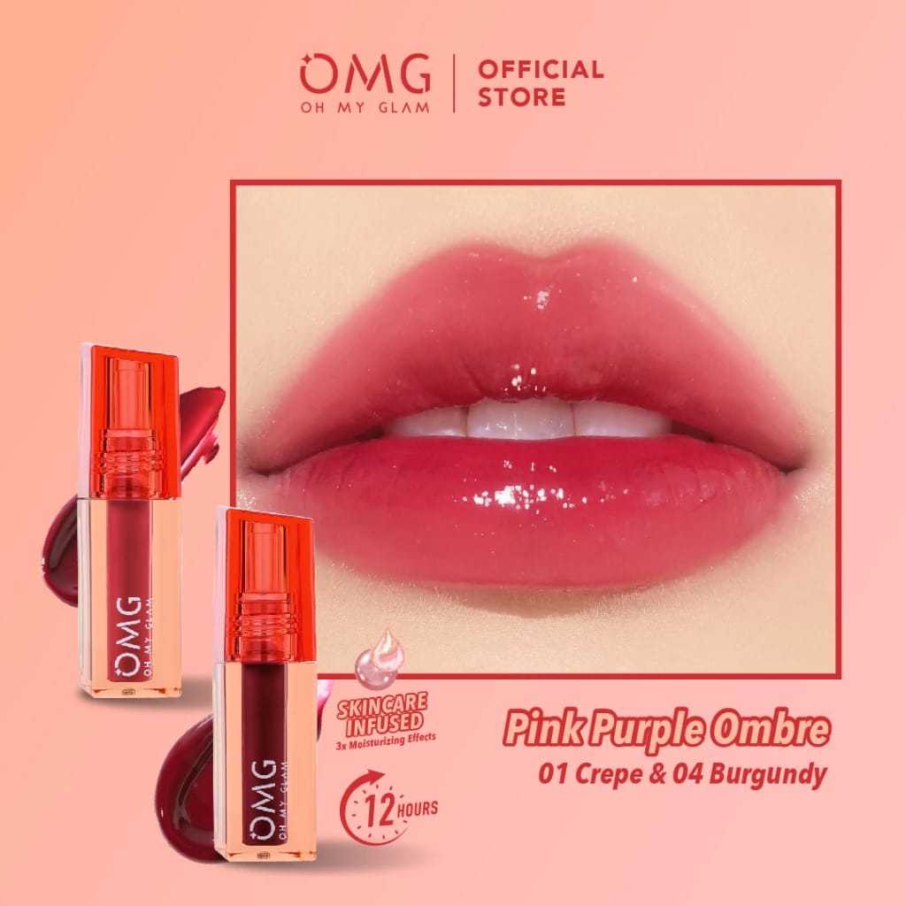 Jual OMG OH MY GLAM Ombre Lips Parade - Best Ombre Lip Cream + Lip Tint ...