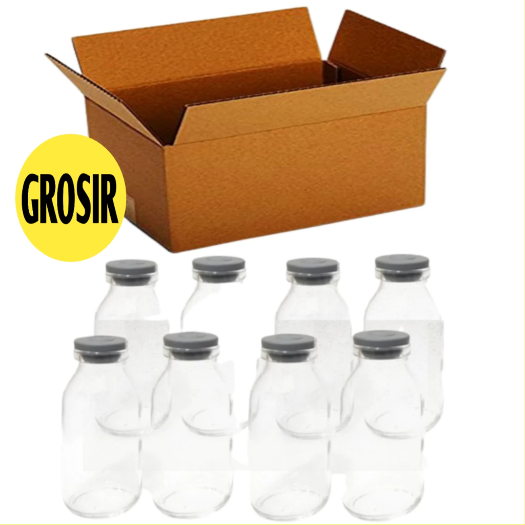 Jual Botol asi Kaca 100ml KOTAK ISI 8 BOTOL PENYIMPANAN ASI ASIP ...