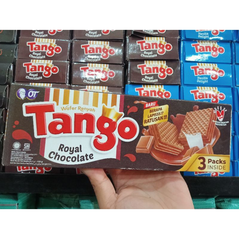 Jual Tango Wafer Renyah Rasa Cokelat 133gr | Shopee Indonesia