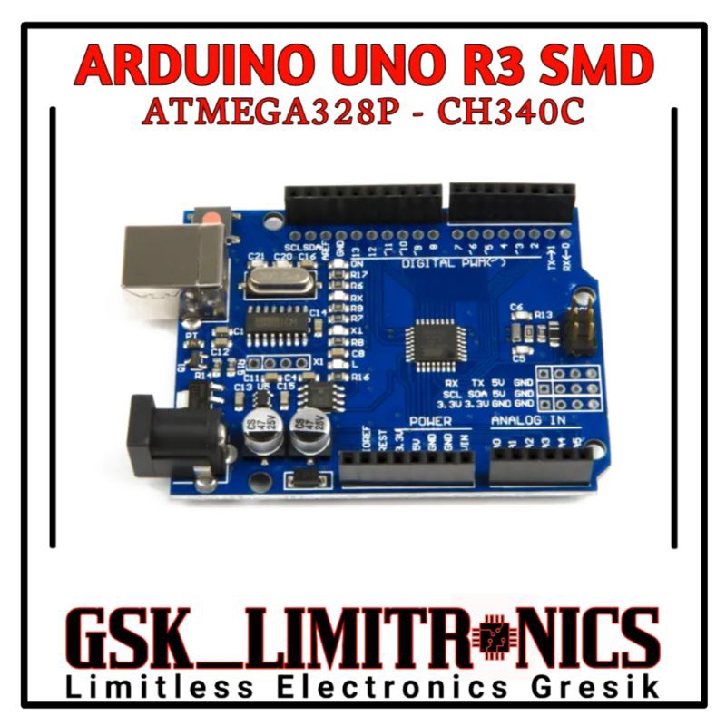 Jual ARDUINO UNO R3 SMD ATMEGA328P | Shopee Indonesia
