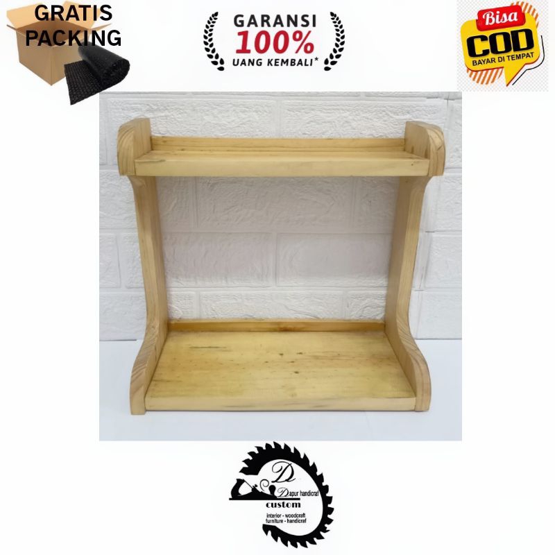 Jual Rak Buku Kayu Minimalis Kayu Dengan Fernis Glossy | Shopee Indonesia