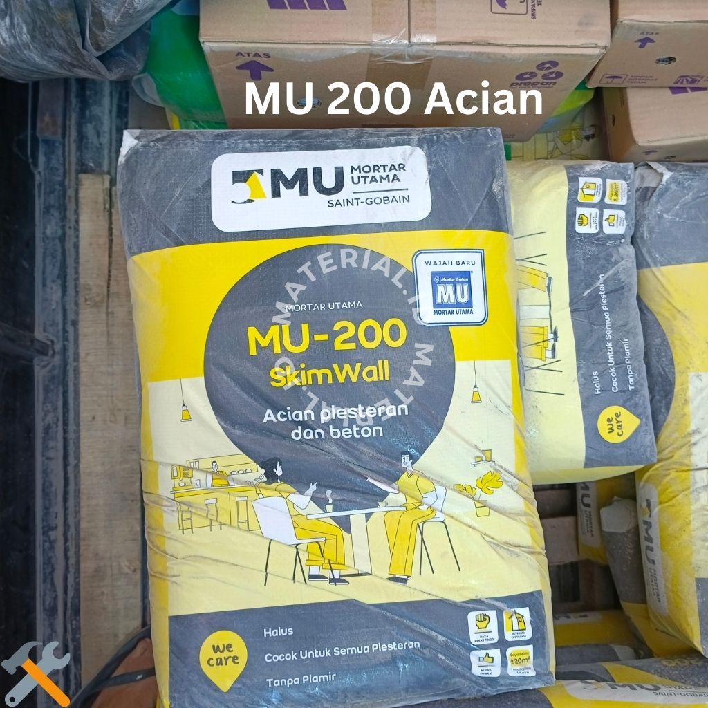 Jual 1 Kg MU 200 Semen Acian Pelester Plester Tembok Ngaci Eceran A+ ...