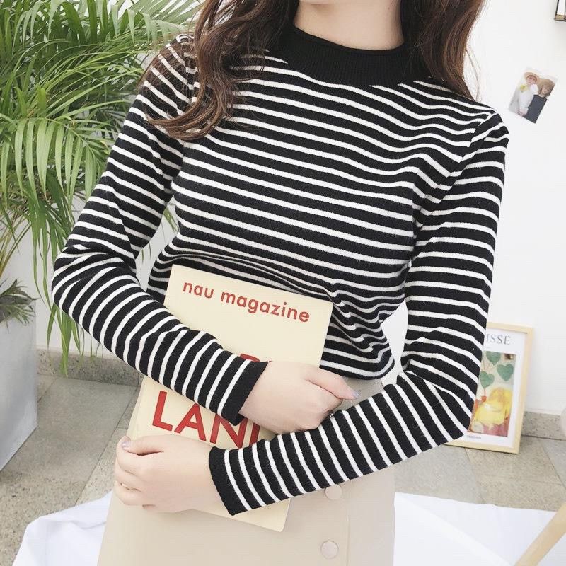 Jual Inner Rajut Turtleneck Lengan Panjang Model Korea Motif SALUR ... Jual Inner Rajut Turtleneck Lengan Panjang Model Korea Motif SALUR ...