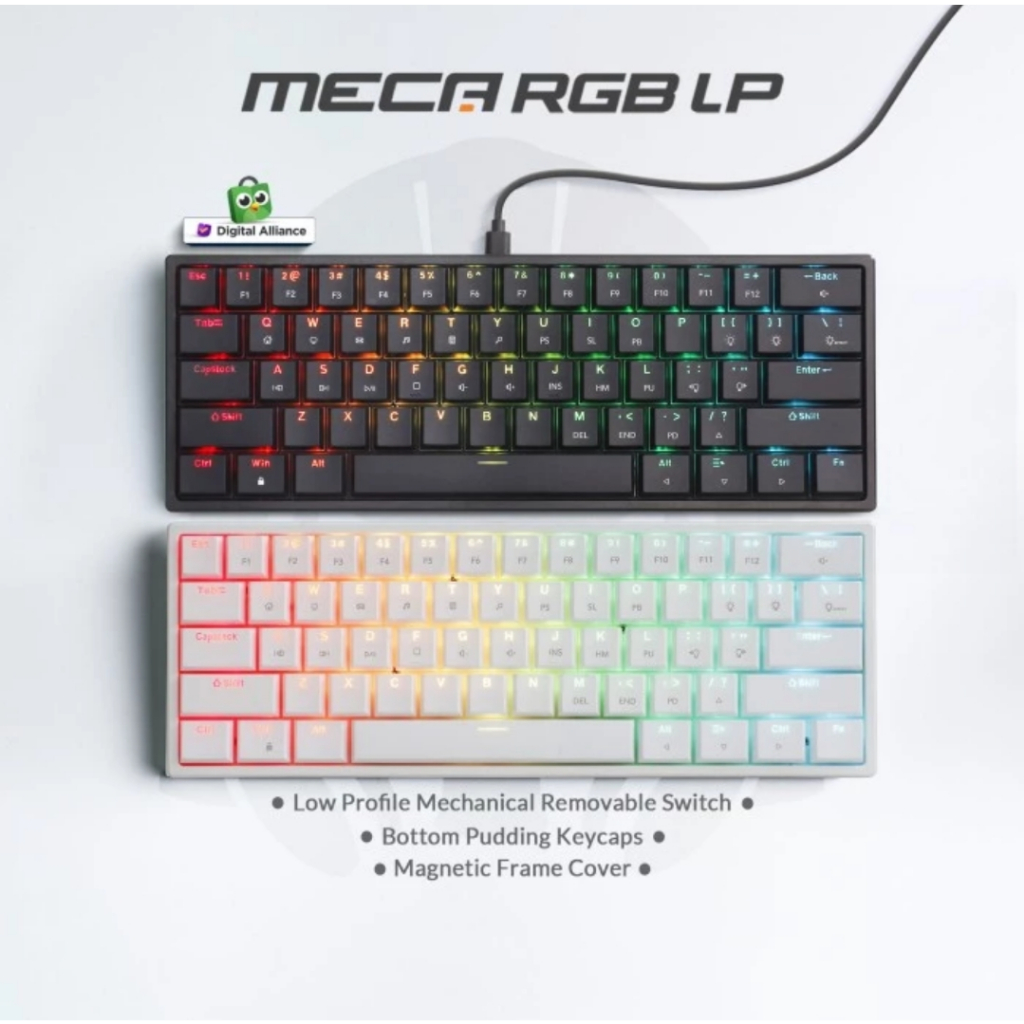 Jual Digital Alliance Meca 6 RGB Low Profile 60% Mechanical Gaming ...