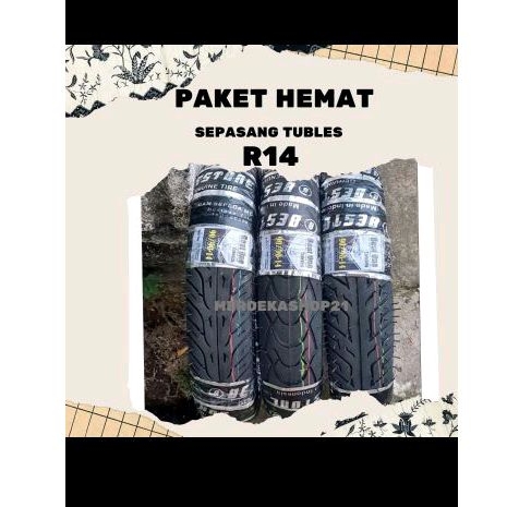 Jual BAN MOTOR TUBLES MATIC RING 14 1 Set (sepasang) Ban Luar Motor ...