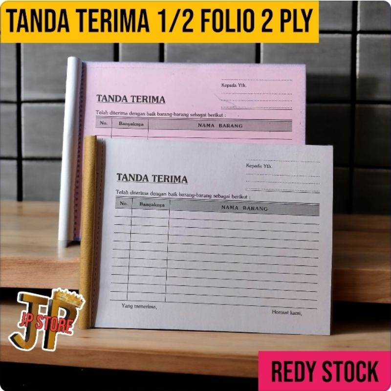 Jual BUKTI TANDA TERIMA BARANG 2 PLY 1/2 FOLIO - SIAP KIRIM | Shopee ...