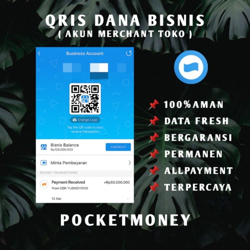 Jual QRIS DANA BISNIS - pembayaran untuk toko | Shopee Indonesia