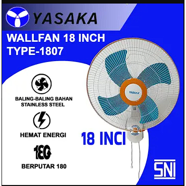 Jual Kipas Angin Dinding Tornado Besi Wall Fan Yasaka 18 Inch | Shopee ...