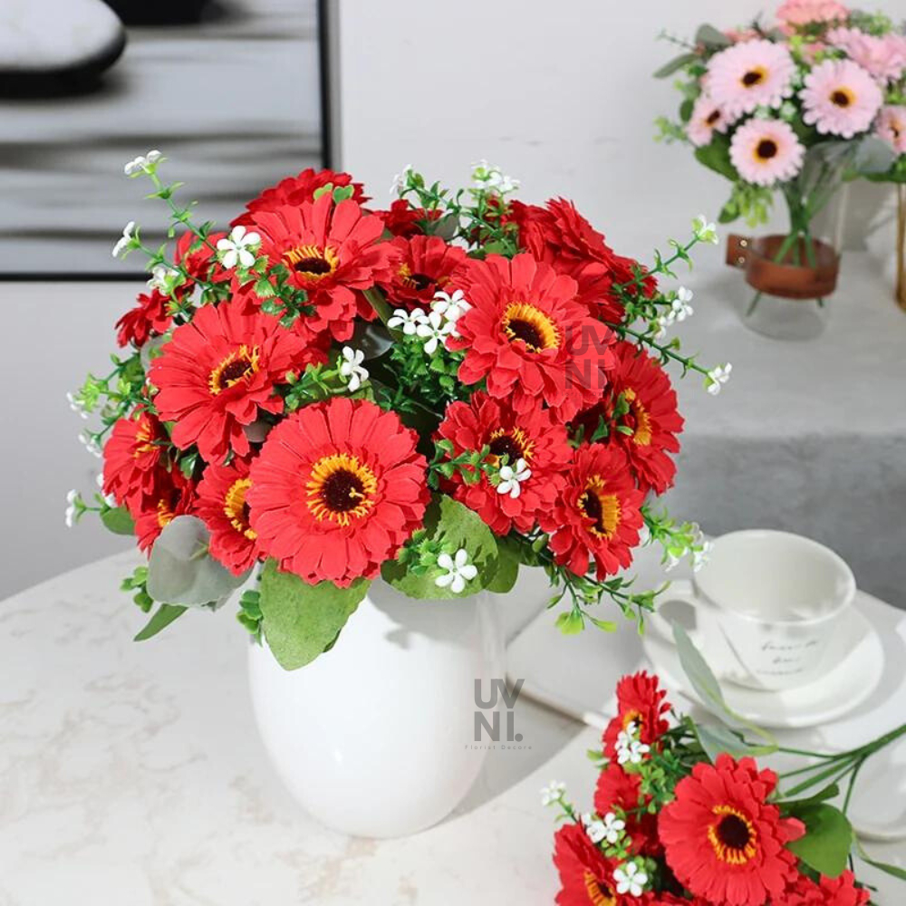 Jual BUNGA GERBERA KRISAN JUMBO 30 CM 6 KUNTUM BUNGA 7CM DEKORASI ...