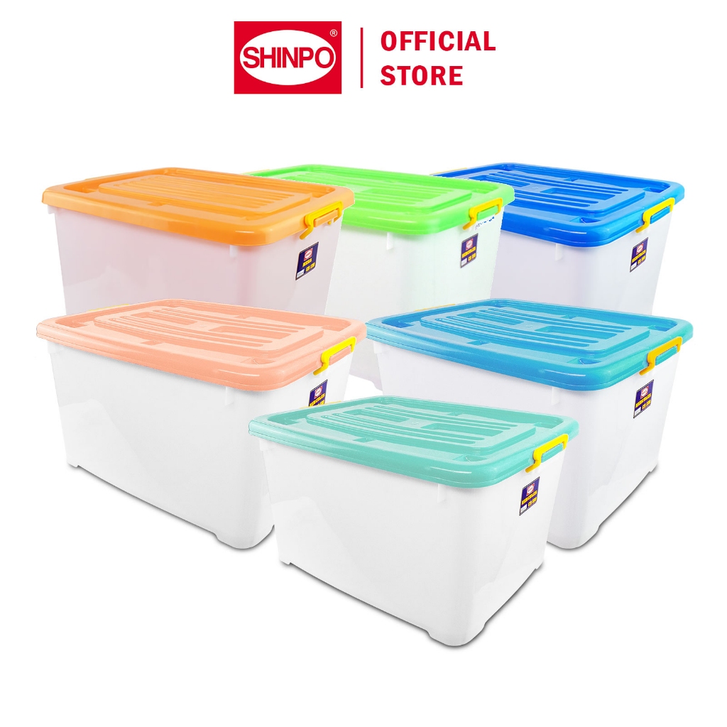 Jual SHINPO Kontainer Plastik Dengan Roda Hercules Container Box Kotak ...