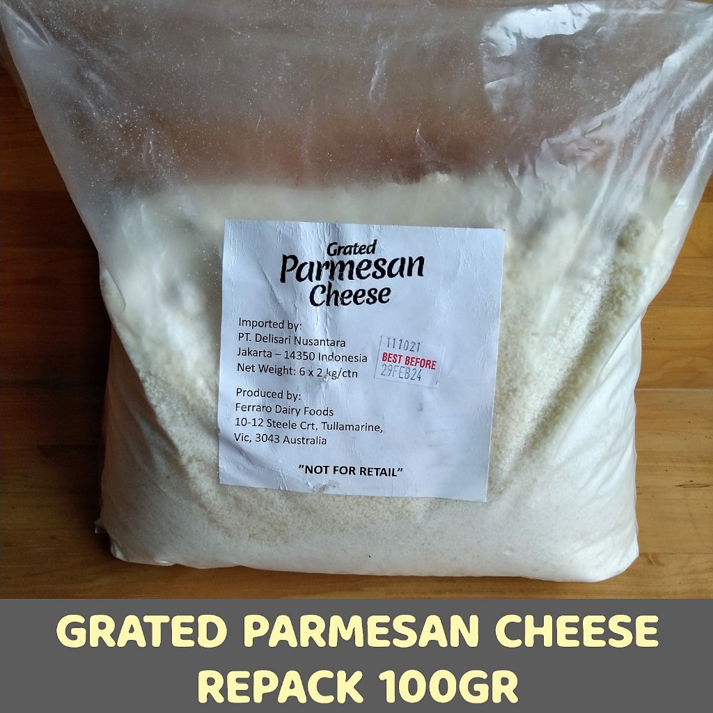 Jual Grated Parmesan Cheese / Keju Parmesan Parut Repack 100gr (INSTAN ...