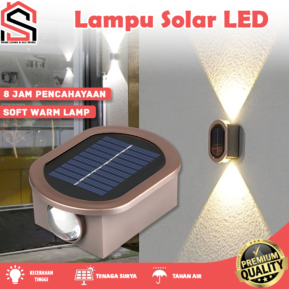 Jual Lampu Hias Dinding Taman 2 Cahaya Energi Matahari - Lampu Dinding ...