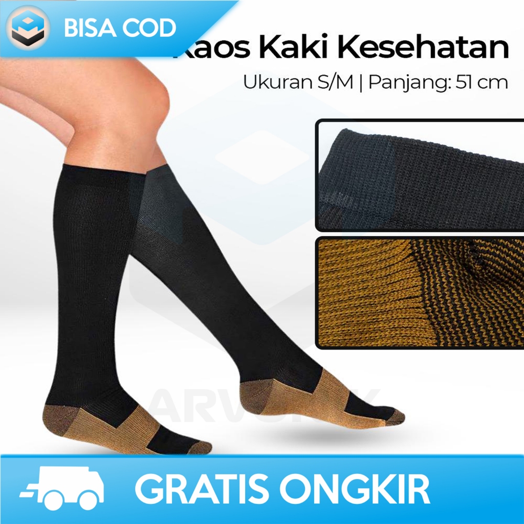 Jual KAOS KAKI KESEHATAN ANTI BAU UKURAN L/XL TERAPI KAKI SIRKULASI ...