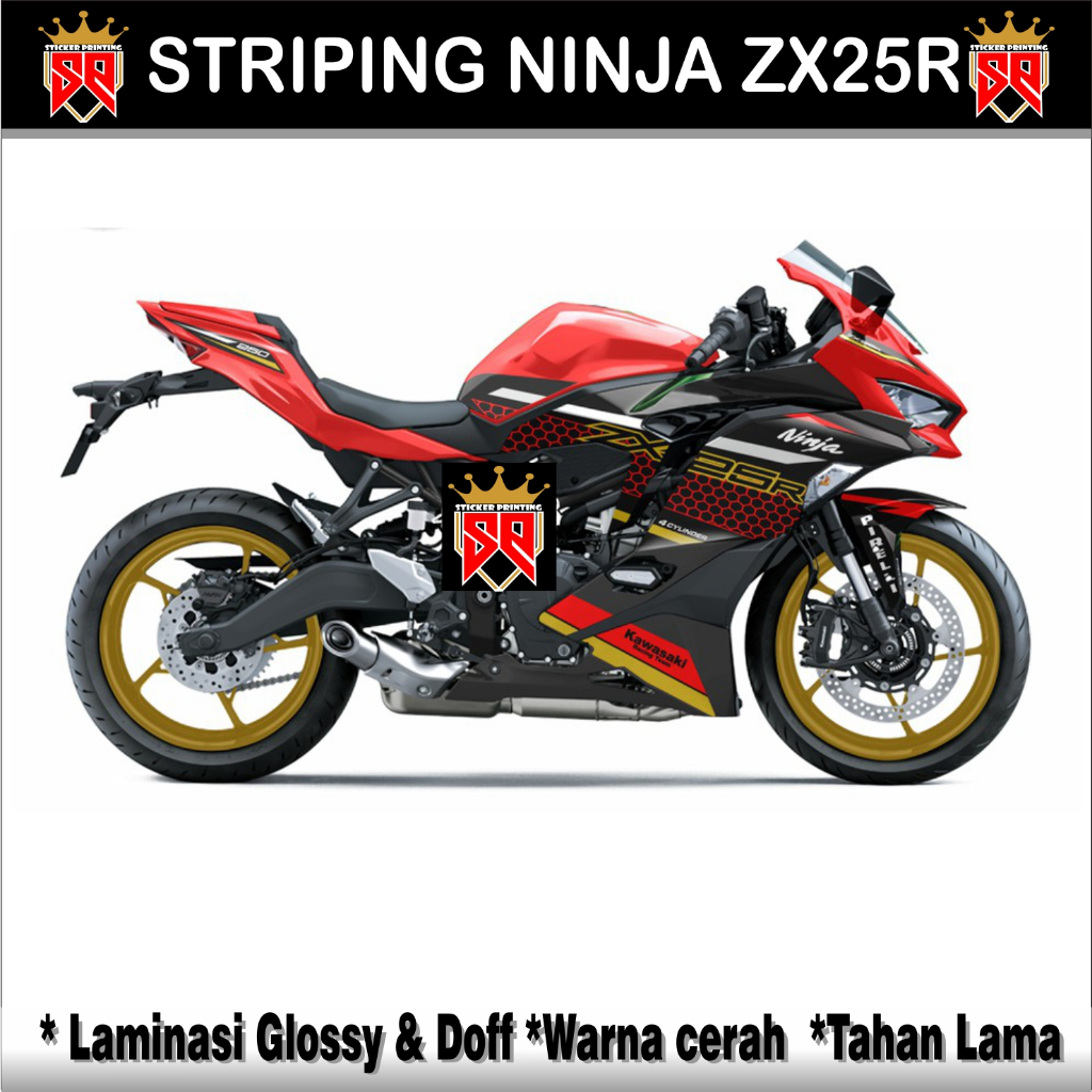 Jual STRIPING NINJA ZX25R / DECAL STICKER KAWASAKI NINJA ZX 25R EDISI ...