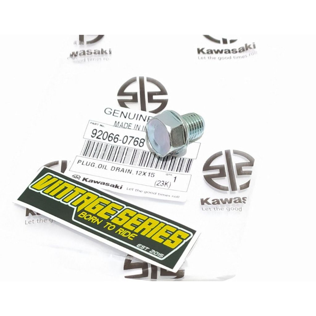 Jual baut tap pembuangan oli KLX 150 original Kawasaki 92066-0768 PLUG ...