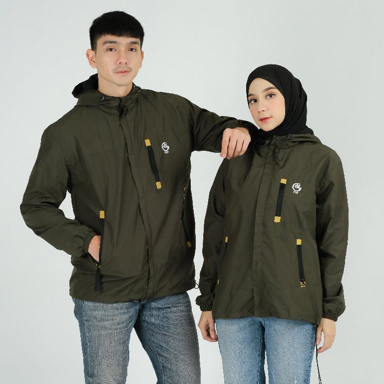 Jual Jaket Parasut Pria Dan Wanita 1 Set Couple Waterproof Orginal FCF / Jaket Couple Pasangan ...