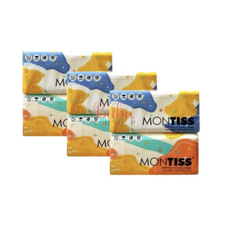 Jual (6pcs ) tisu MONTISS 200 ( 6pcs) | Shopee Indonesia
