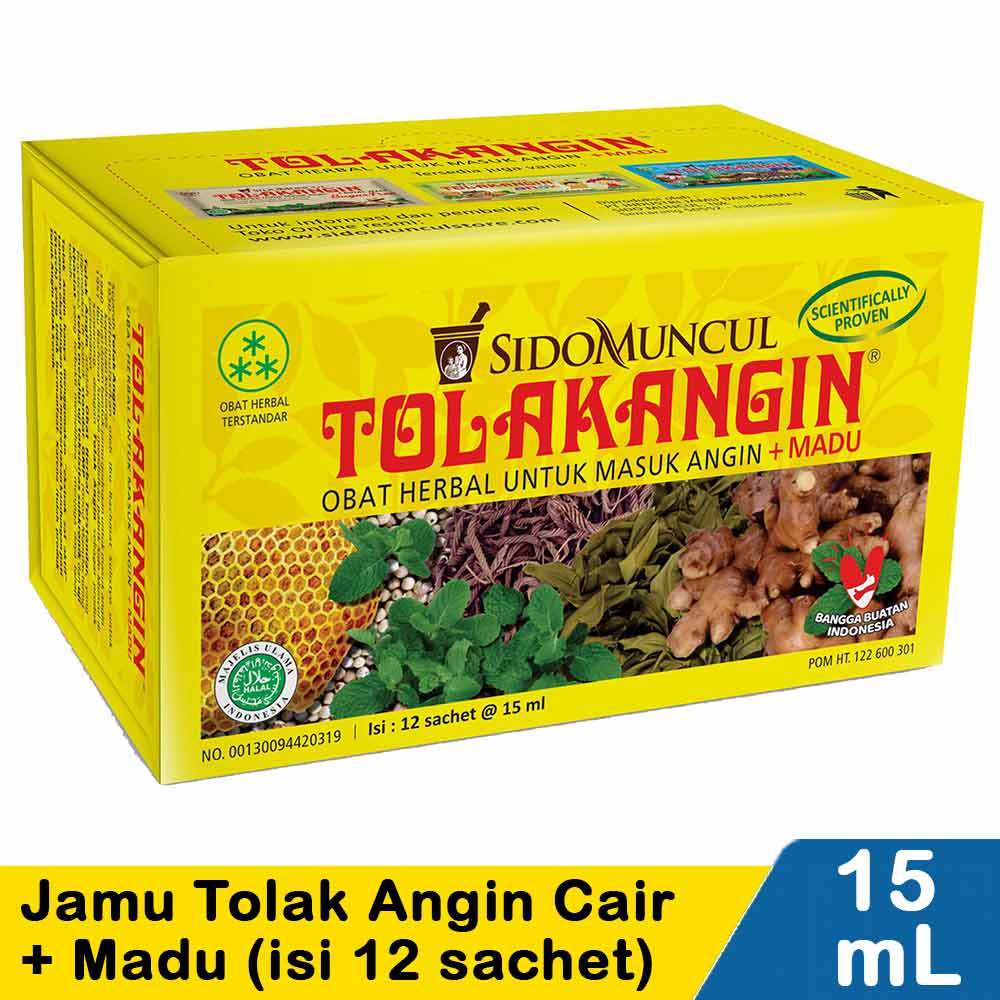 Jual SIDOMUNCUL TOLAK ANGIN CAIR BOX ISI 12 SACHET 15ml DEWASA PLUS ...