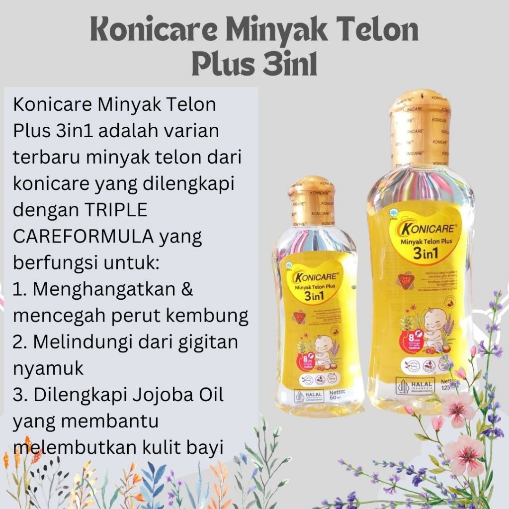 Jual Konicare Minyak Telon Plus 3in1 - READY MANADO | Shopee Indonesia