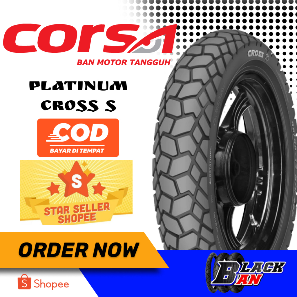 Jual BAN CORSA PLATINUM CROSS S SUPERMOTO | Shopee Indonesia