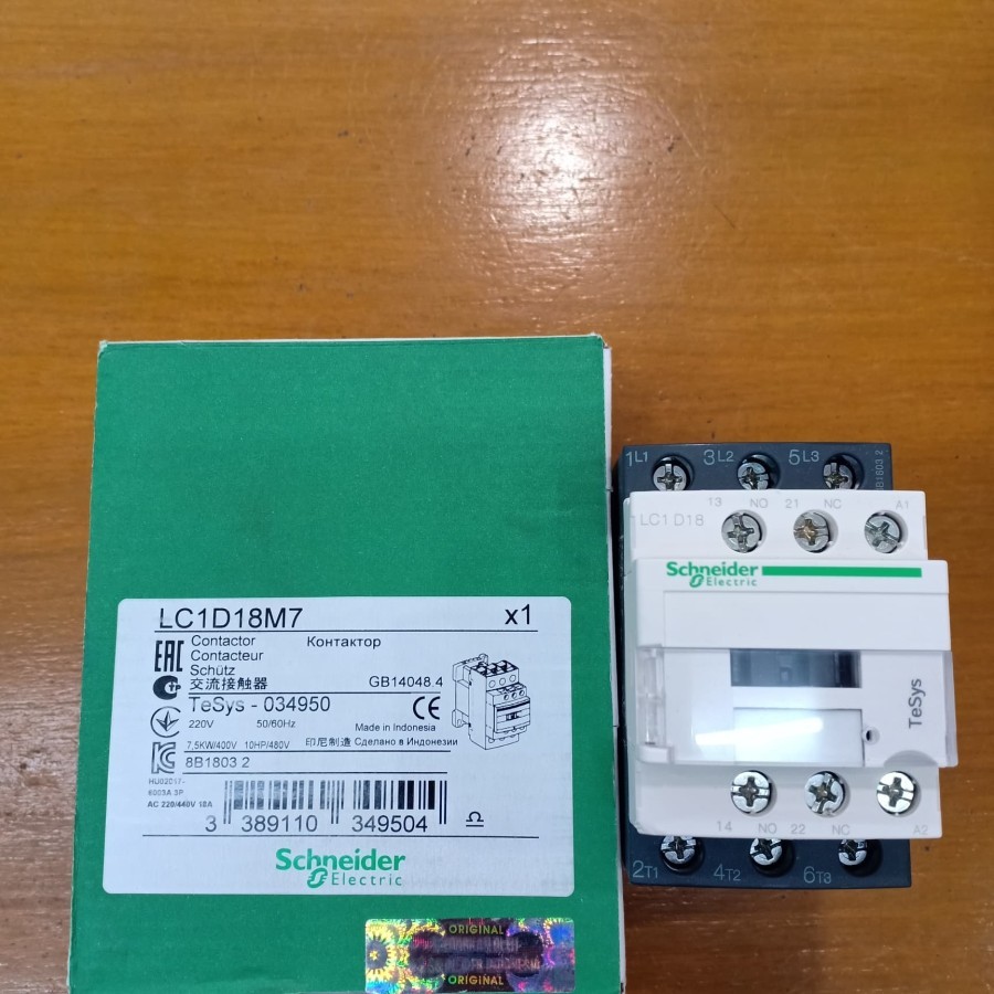 Jual Kontaktor LC1D18M7 3P 18 Ampere 220 VAC SCHNEIDER | Shopee Indonesia