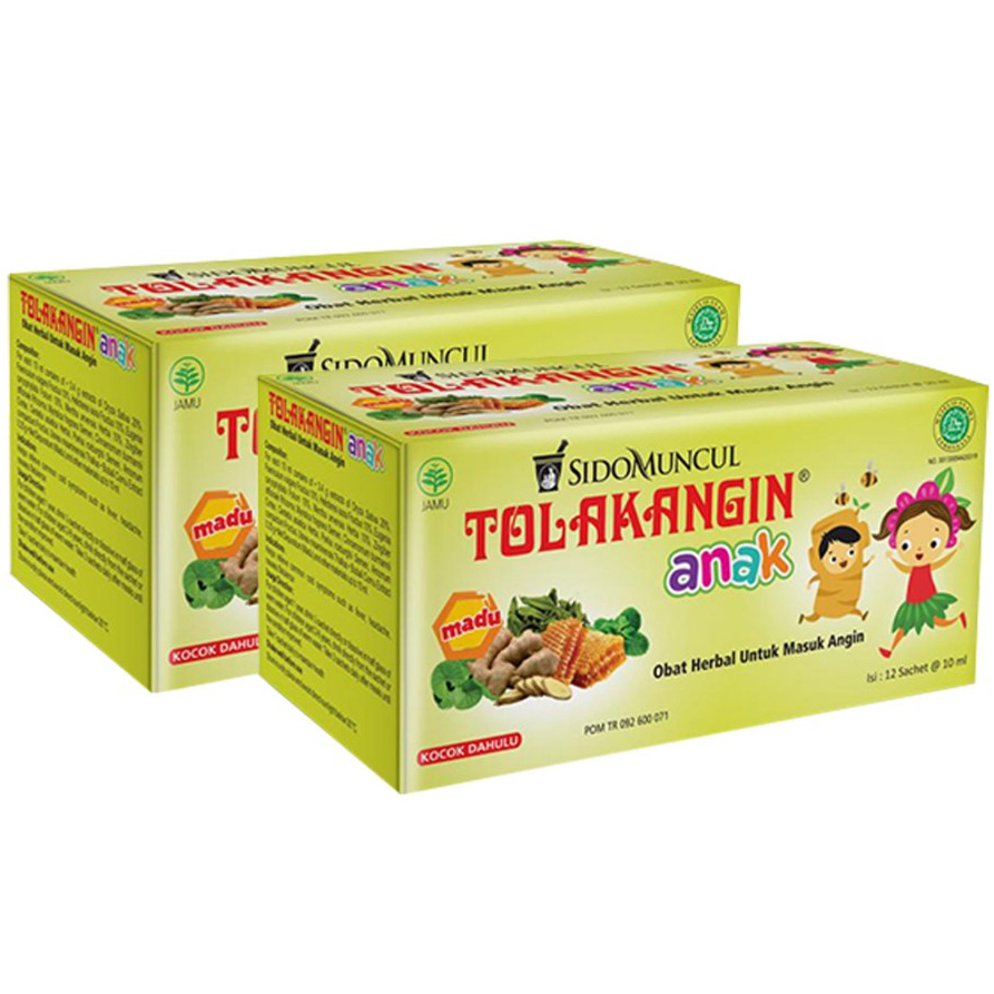Jual SIDOMUNCUL TOLAK ANGIN ANAK CAIR BOX ISI 12 SACHET 10ml OBAT ...